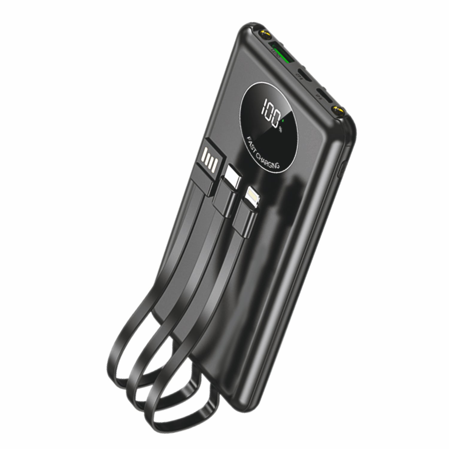 UNIX UX-1518 10000mAh Power Bank – Built-in 3-in-1 Cables, PD Quick Ch